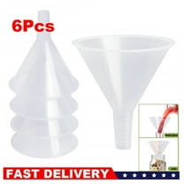ZpillSafe 2-Pack Silicone Made Regular Fit Patented Reusable Home Kitchen Funnel, Clear ...