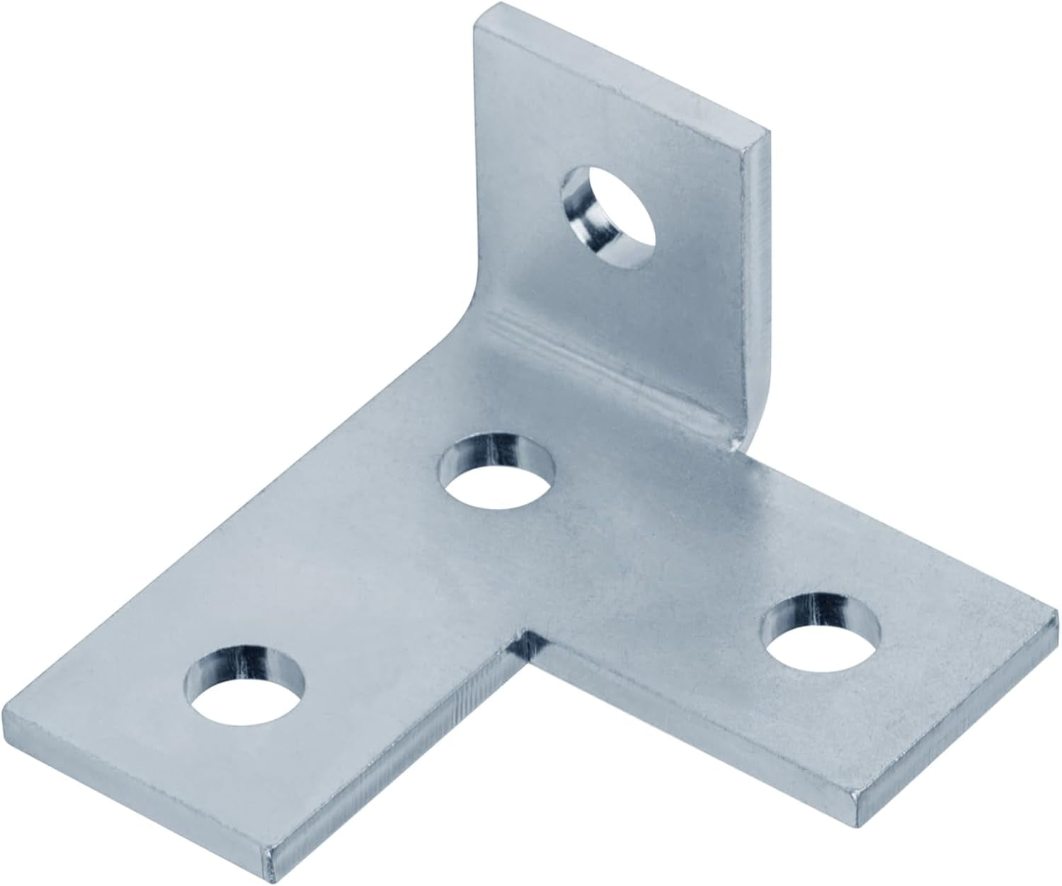 6 Pack 4 Hole Offset Bent Tee Connector for 1-5/8" Strut Channel, 90 ...