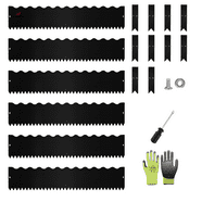 GroundSmart Playground Timber Edging, 92" Red Rubber Playground Edging ...