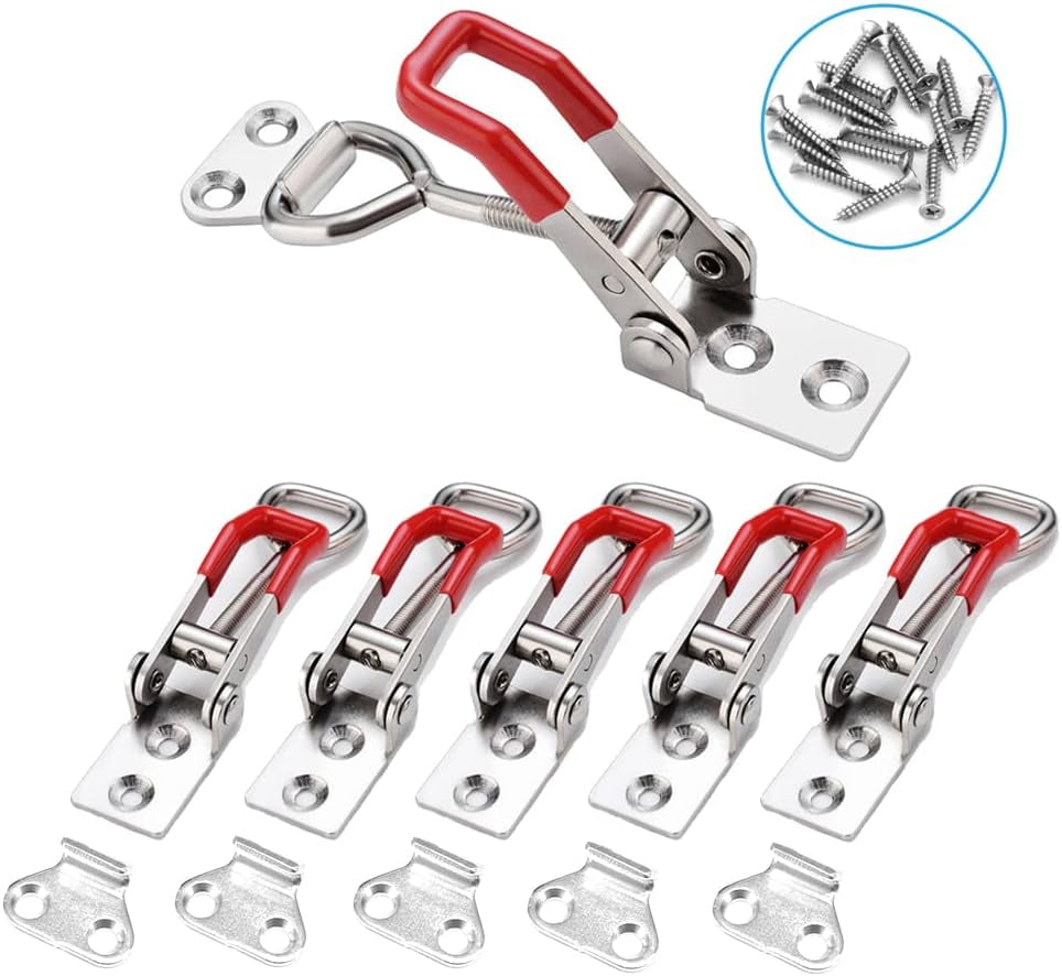6-Pack 4001 330Lbs Holding Capacity Adjustabl Toggl Latch Clamp Smokr ...