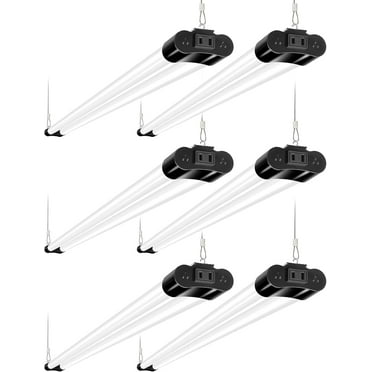SKYSHALO 10 Pack 4 FT LED Shop Light 40W Linkable Ceiling Shop Light ...