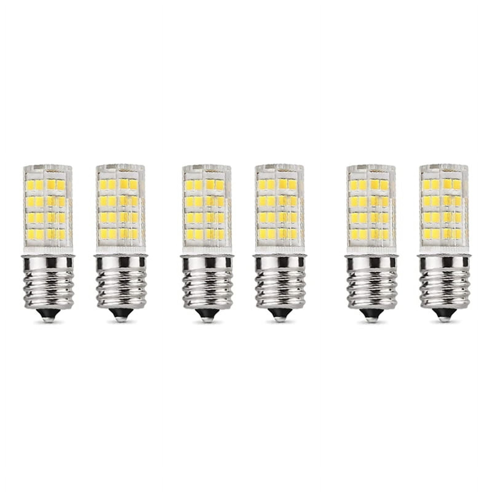 6 Pack 4W Dimmable LED E17 Microwave Oven Bulb , Daylight 6000K 40W ...