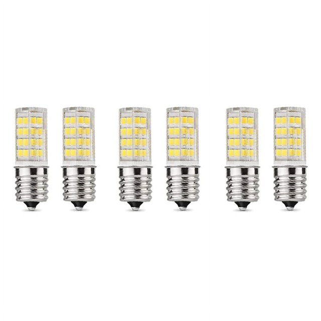 6 Pack 4W Dimmable LED E17 Microwave Oven Bulb , Daylight 6000K 40W ...