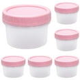6 Pack 4oz Reusable Small Plastic Containers with Screw Lids, Small ...