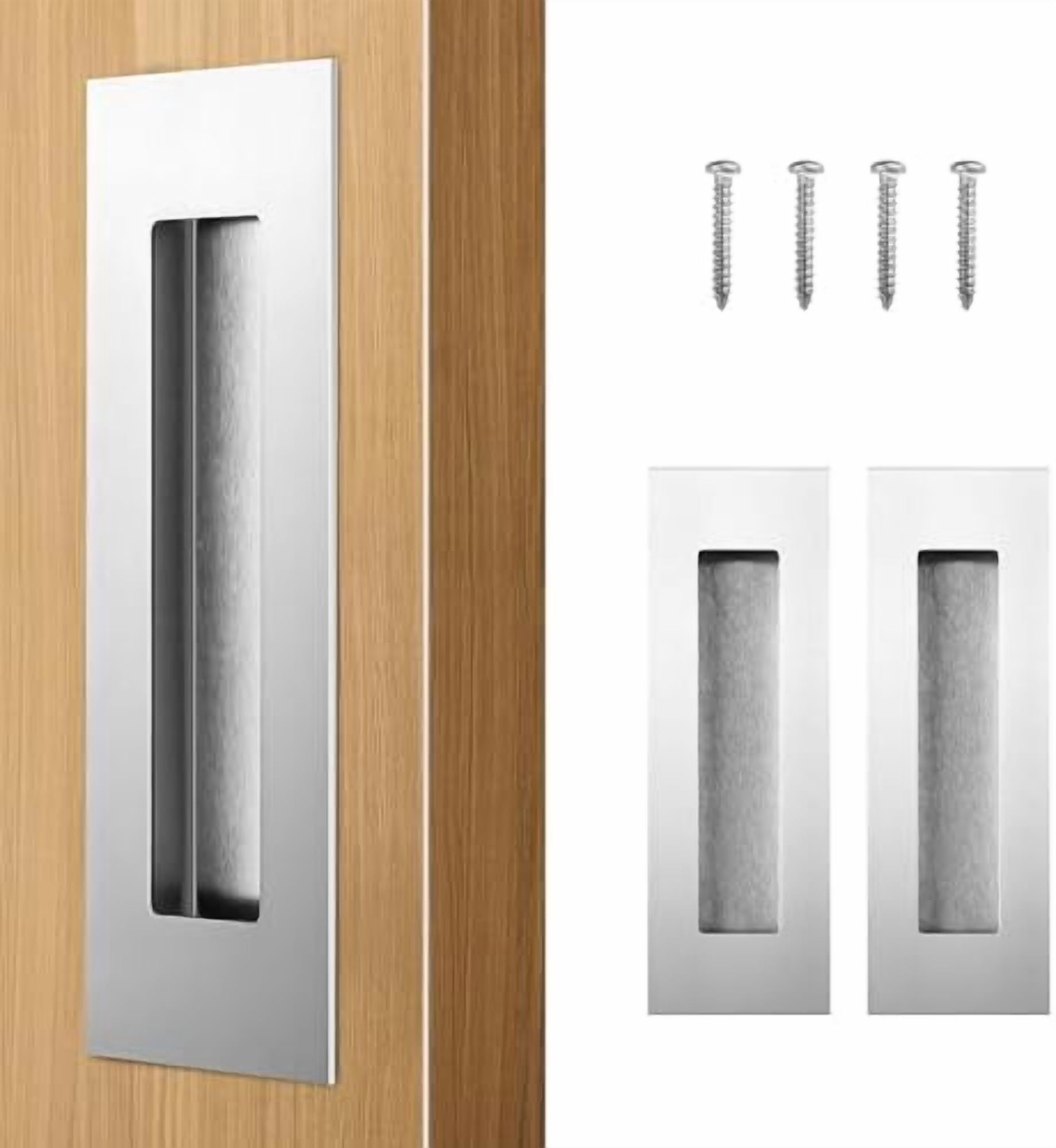 6 Pack | 5.9 Inch Closet Door Pulls, 304 Stainless Steel Sliding Closet ...