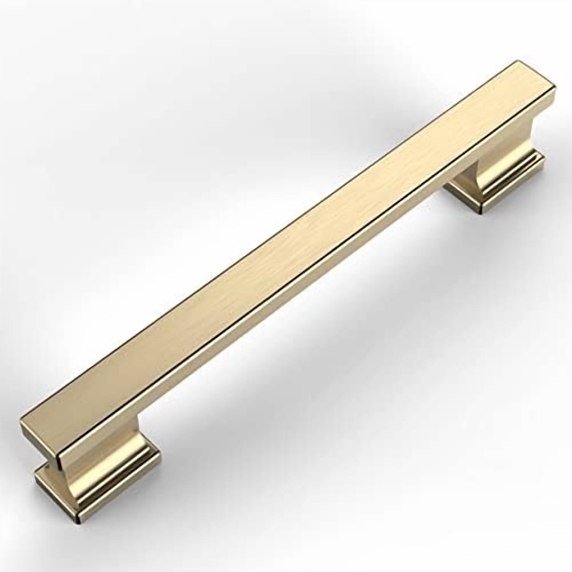 6 Pack 5 Inch(128mm) Brushed Brass Kitchen Cabinet Handles, Cabinet ...