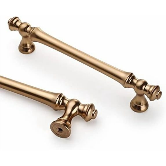 6 Pack 5 Inch(128mm) Champagne Bronze Kitchen Cabinet Handles,Brushed ...