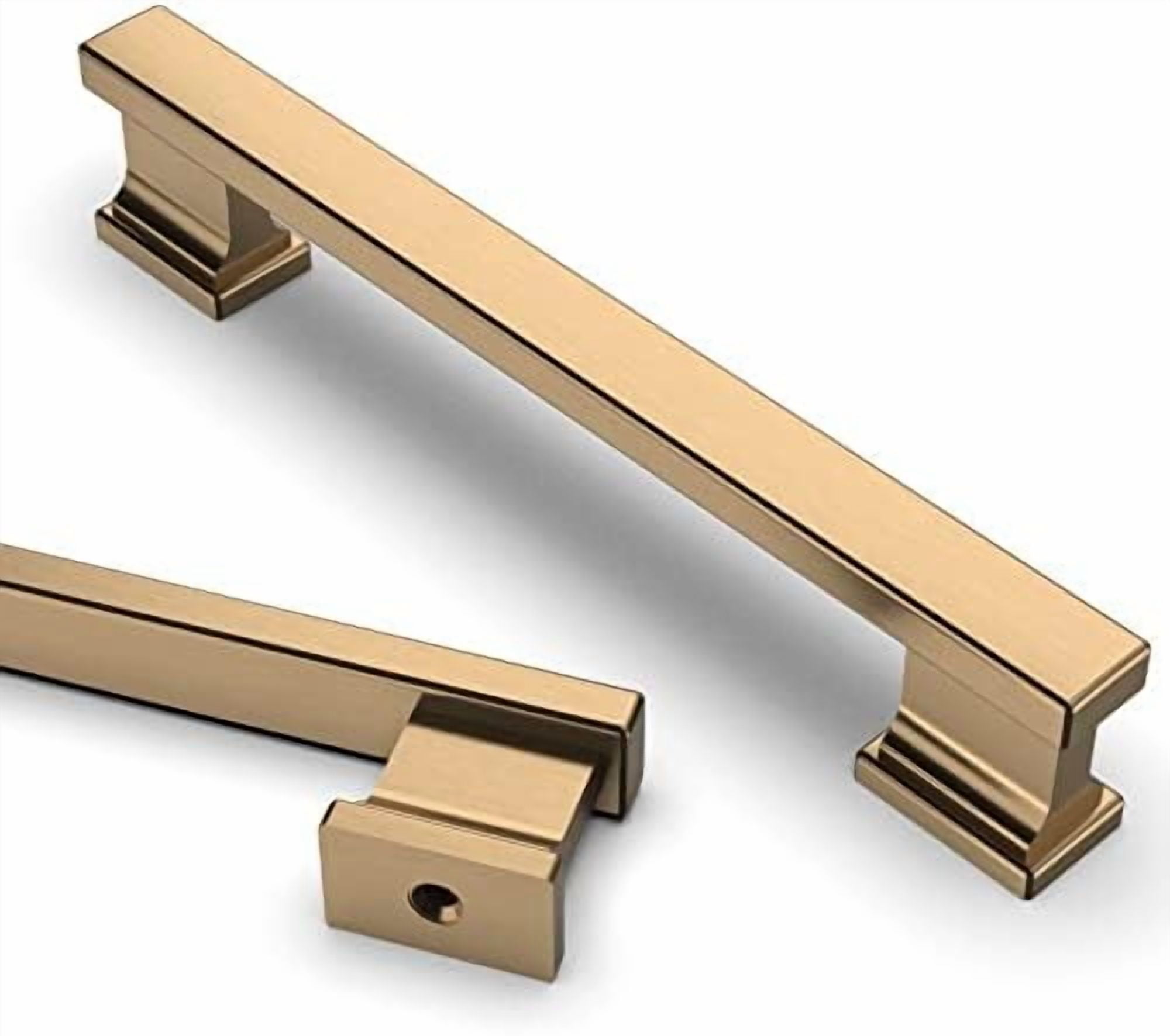 6 Pack 5 Inch(128mm) Hole Centers Champagne Bronze Kitchen Cabinet ...