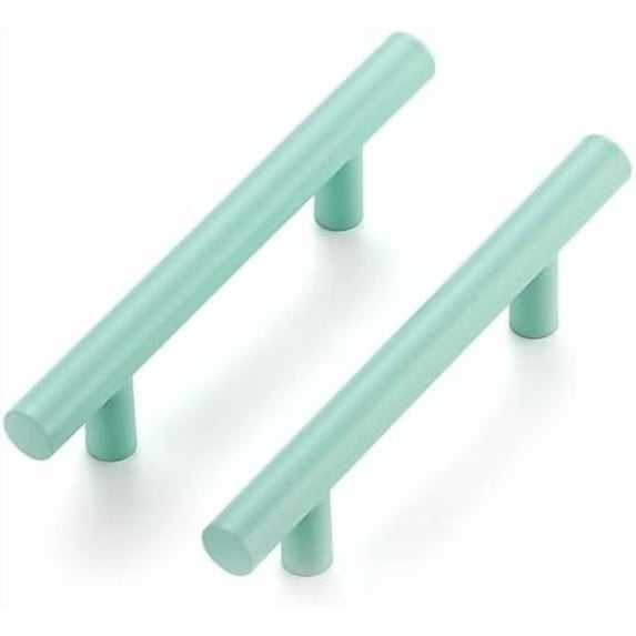 6 Pack | 5 Inch Cabinet Pulls Green Stainless Steel Kitchen Drawer ...