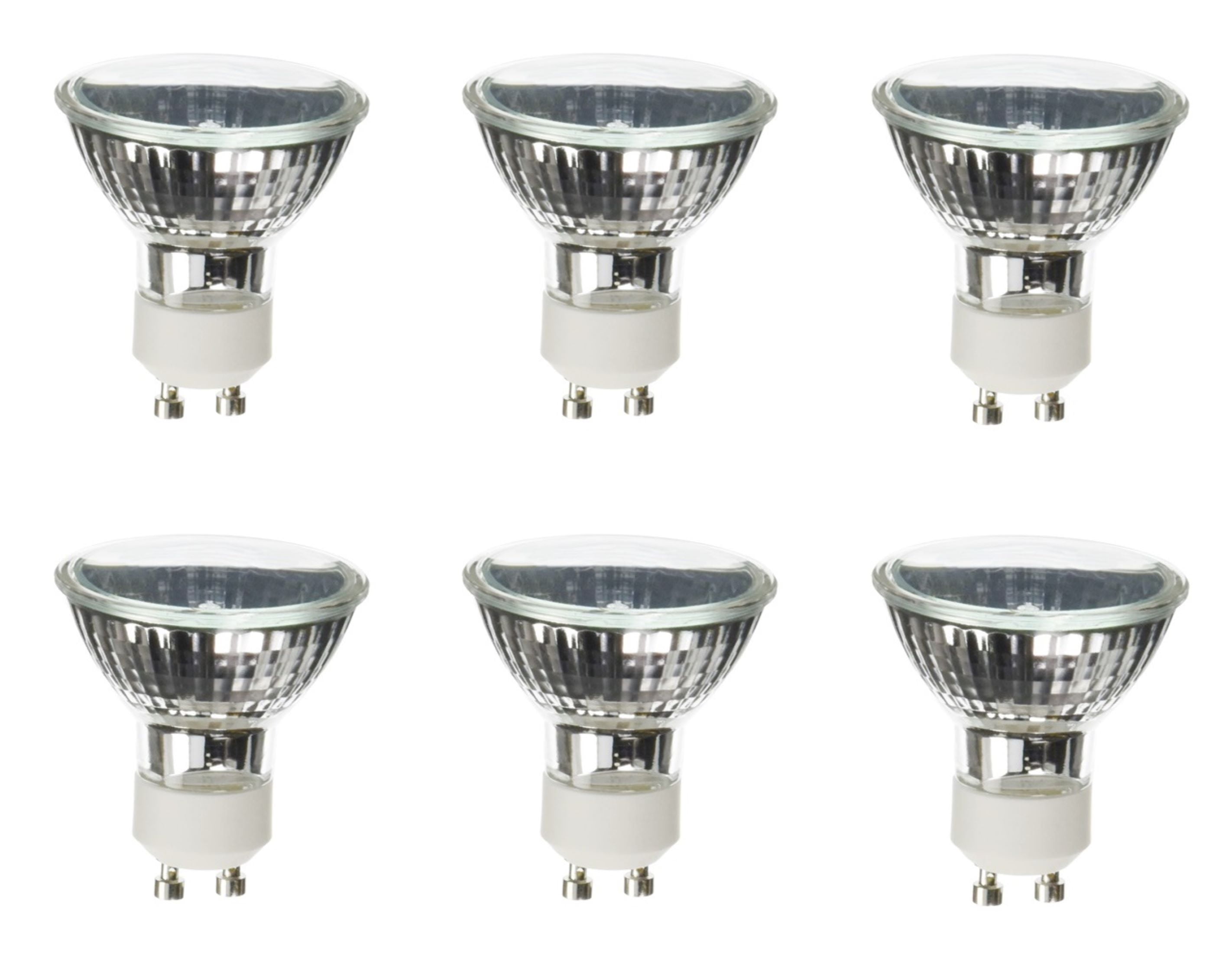 (6-Pack) 50 Watt GU10 120v 50W MR-16 50Watts JDR C with Lens Hood Bulb ...