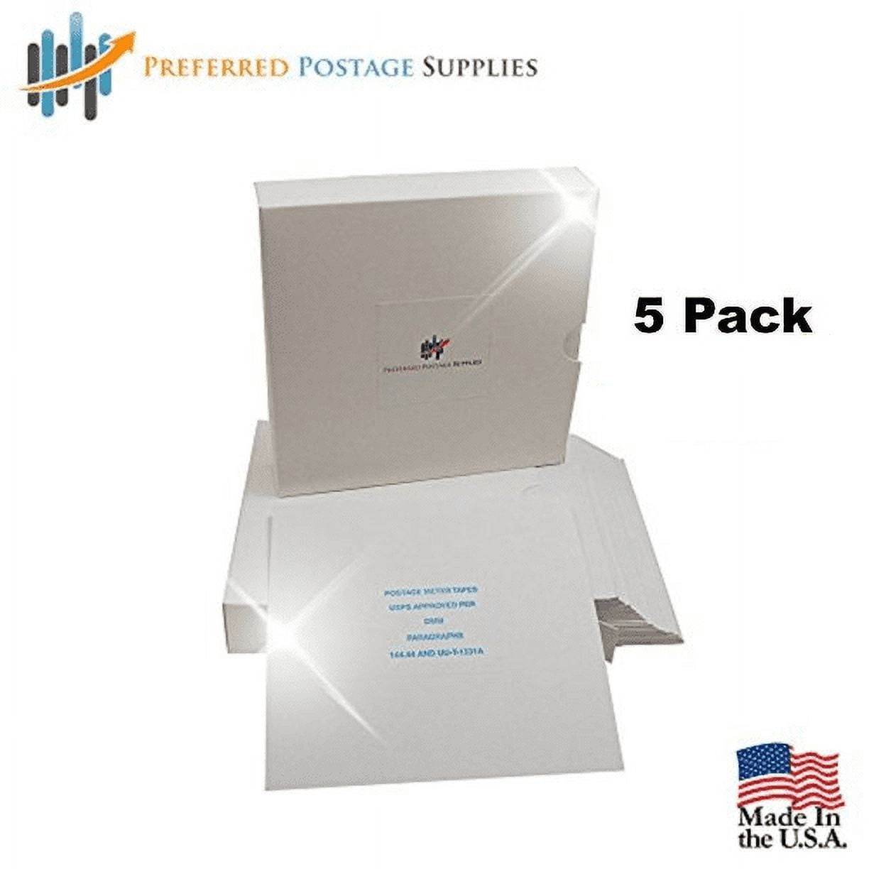 (6 Pack) 5x5 Universal Pinwheel Postage Meter Tape - 600 Labels/Box - 4 ...