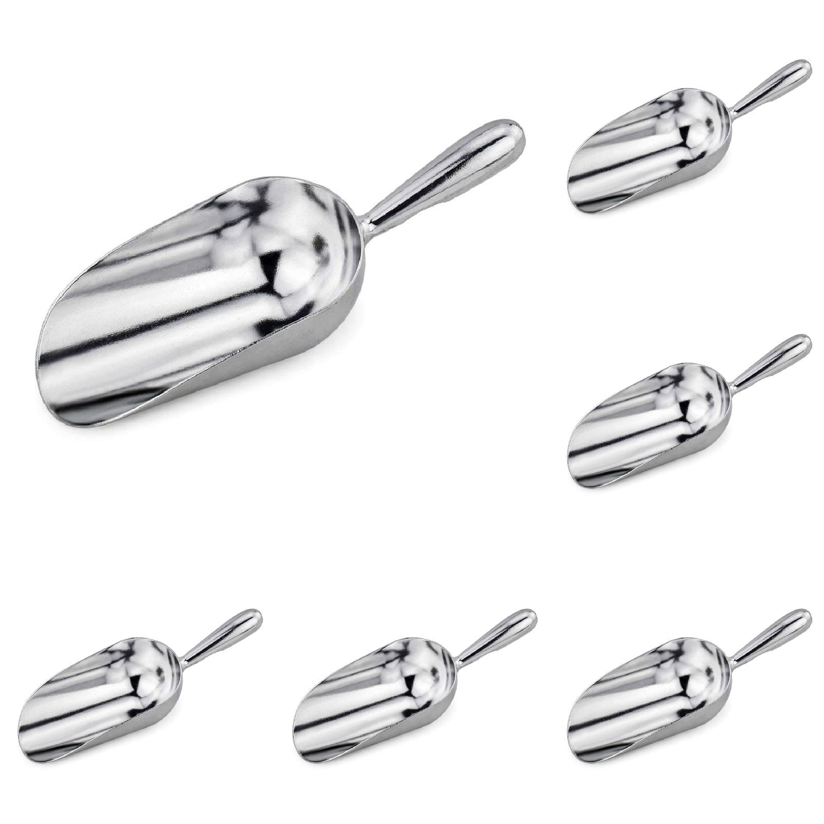 6 Pack 6/12/24/36oz Ice Scoop for Freezer,Multipurpose Metal Ice Scoop ...