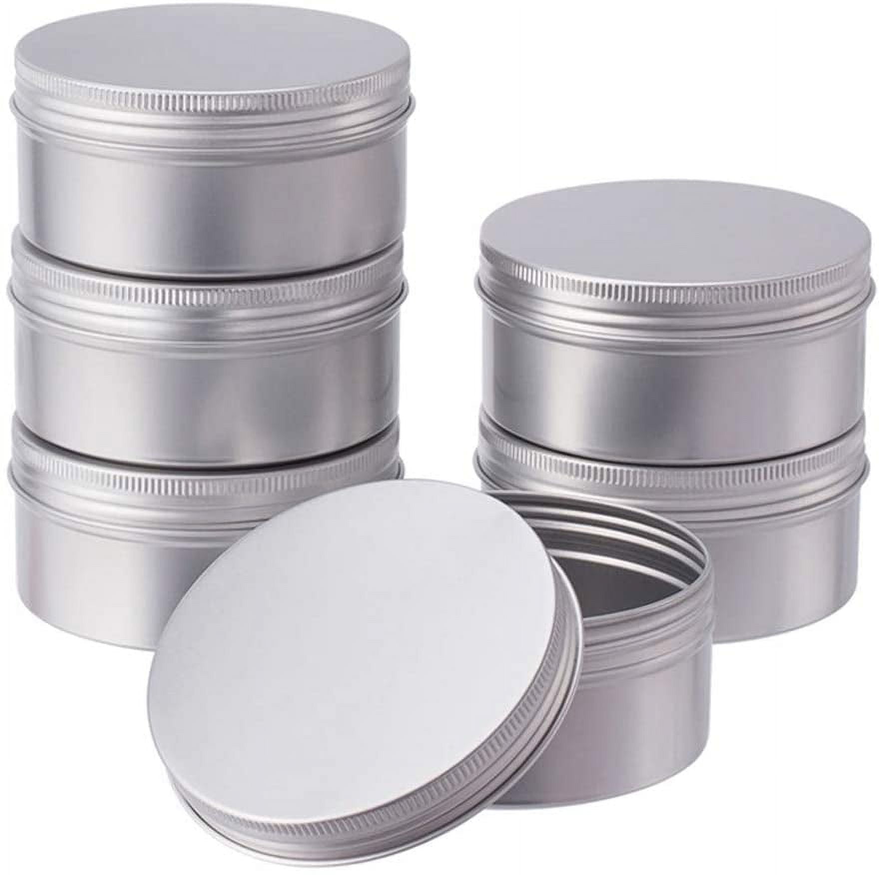 6 Pack 6.8 OZ Tin Cans Screw Top Round Aluminum Cans Screw Lid ...