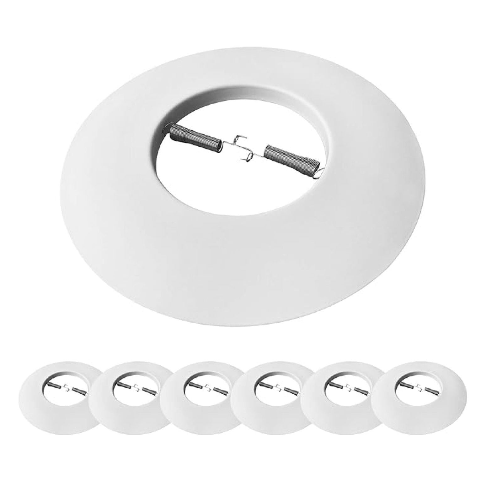 [6-Pack] 6" Open Metal Ring Trim for Recessed Can Lights - for BR30 ...
