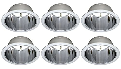 6 Pack-6" Open Reflector Trim/Trims for Par30/r30 Line Voltage Recessed ...