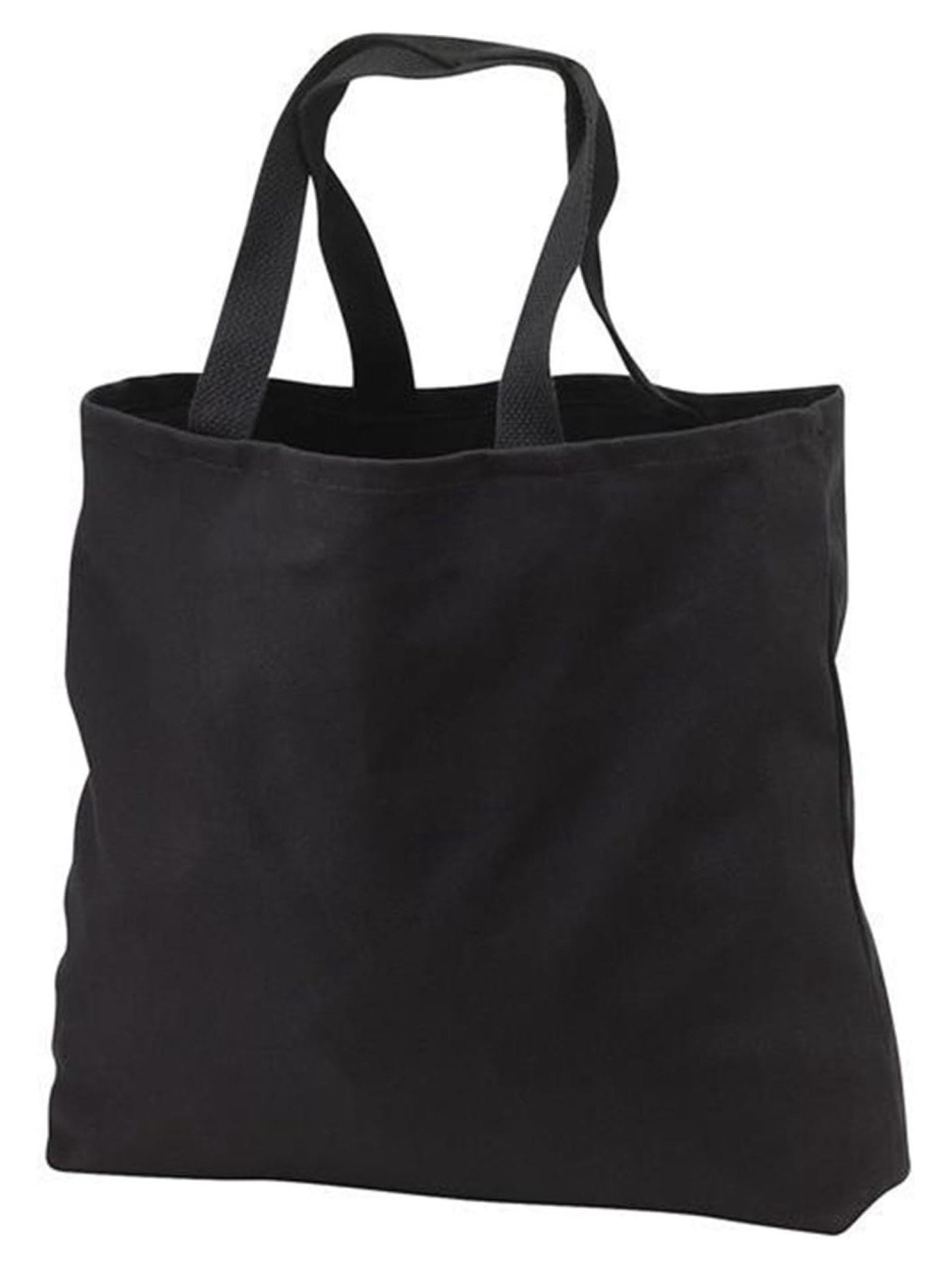 (6 Pack) 6 Pack Heavy Cotton Denim Convention Reusable Tote Bag (Black ...