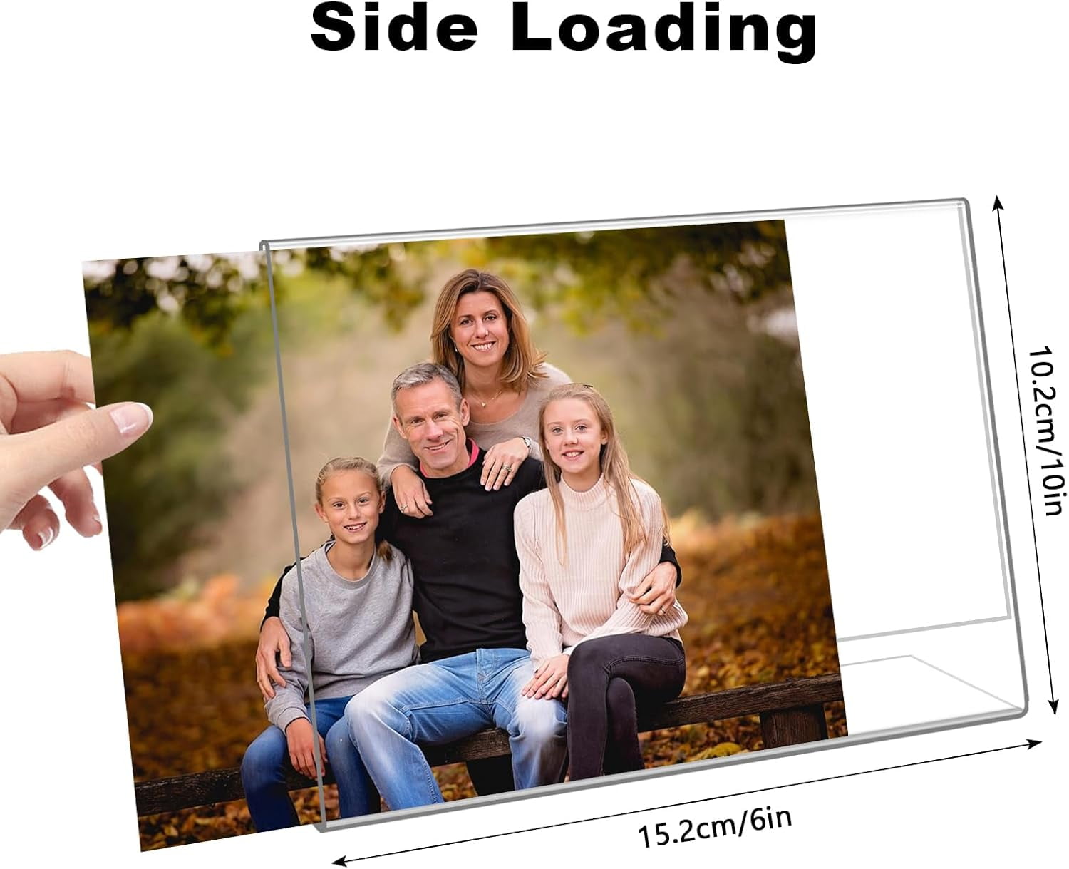 6 Pack 6x4 Inchs Clear Acrylic Self Standing Photo Frames，Picture Frame ...