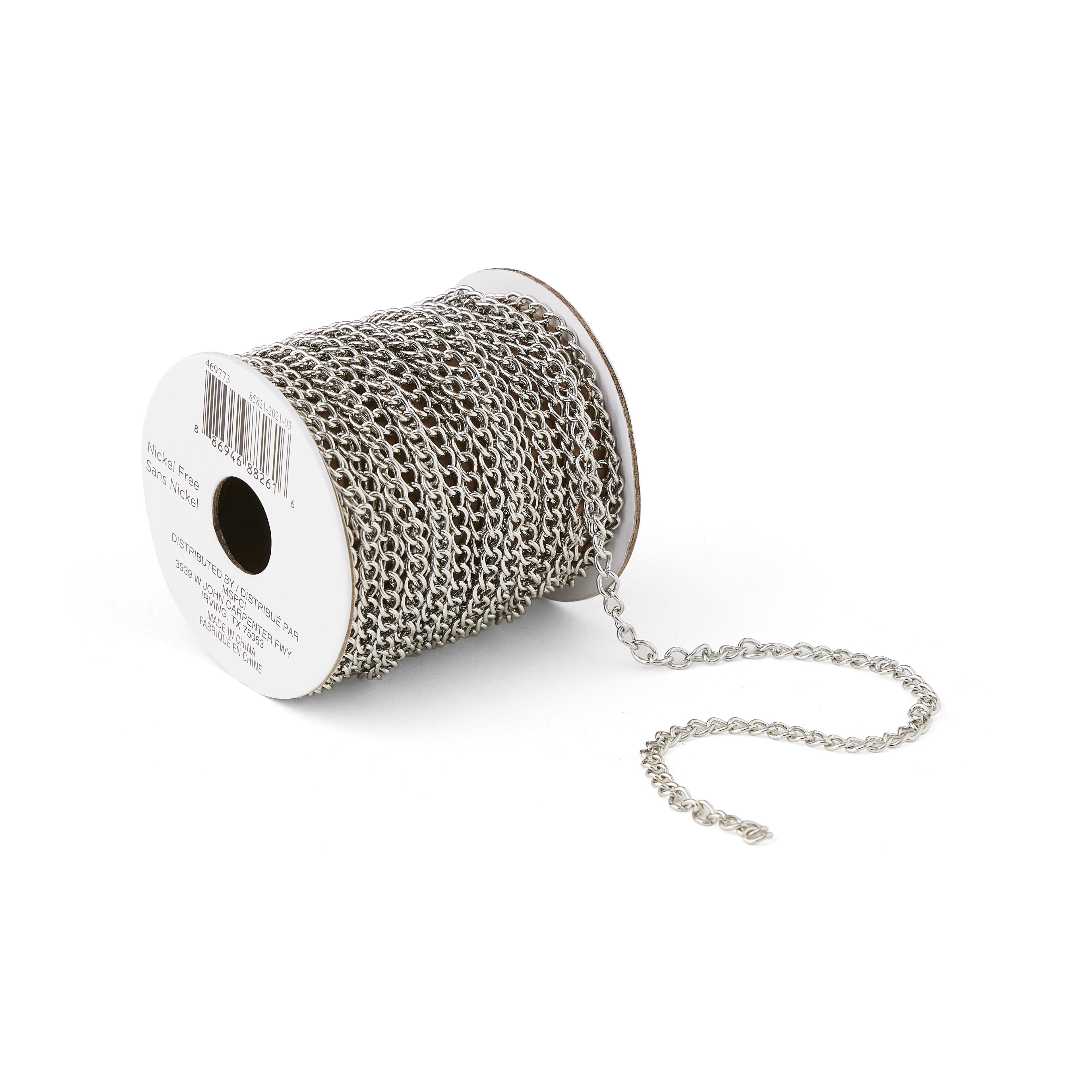 6 Pack: 6yd. Rhodium Chain Spool by Bead Landing™ - Walmart.com