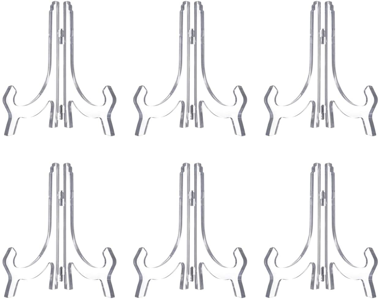 6 Pack 9.7 Inch Large Upgraded Anti-Slip Sturdy Acrylic Easel Plate ...