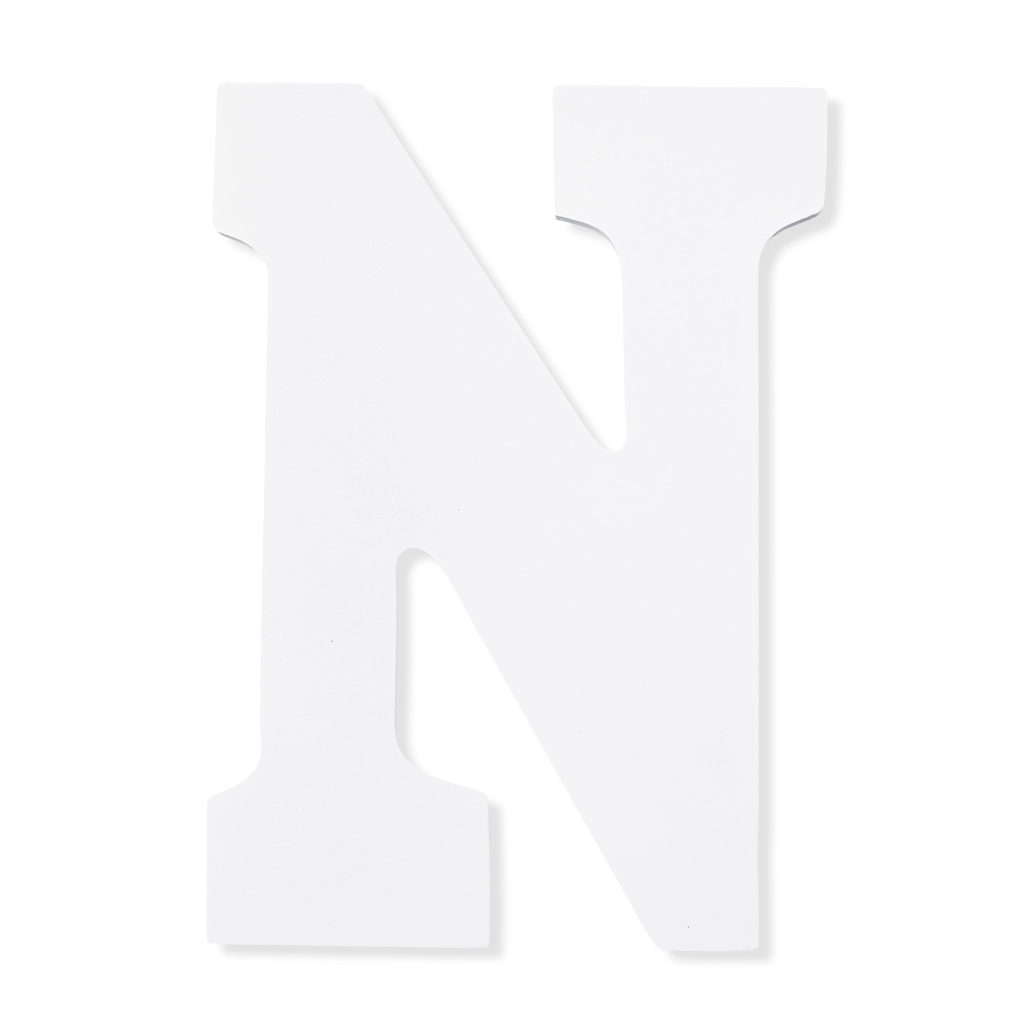 6 Pack: 9" White MDF Whimsy Letter by Make Market - Walmart.com