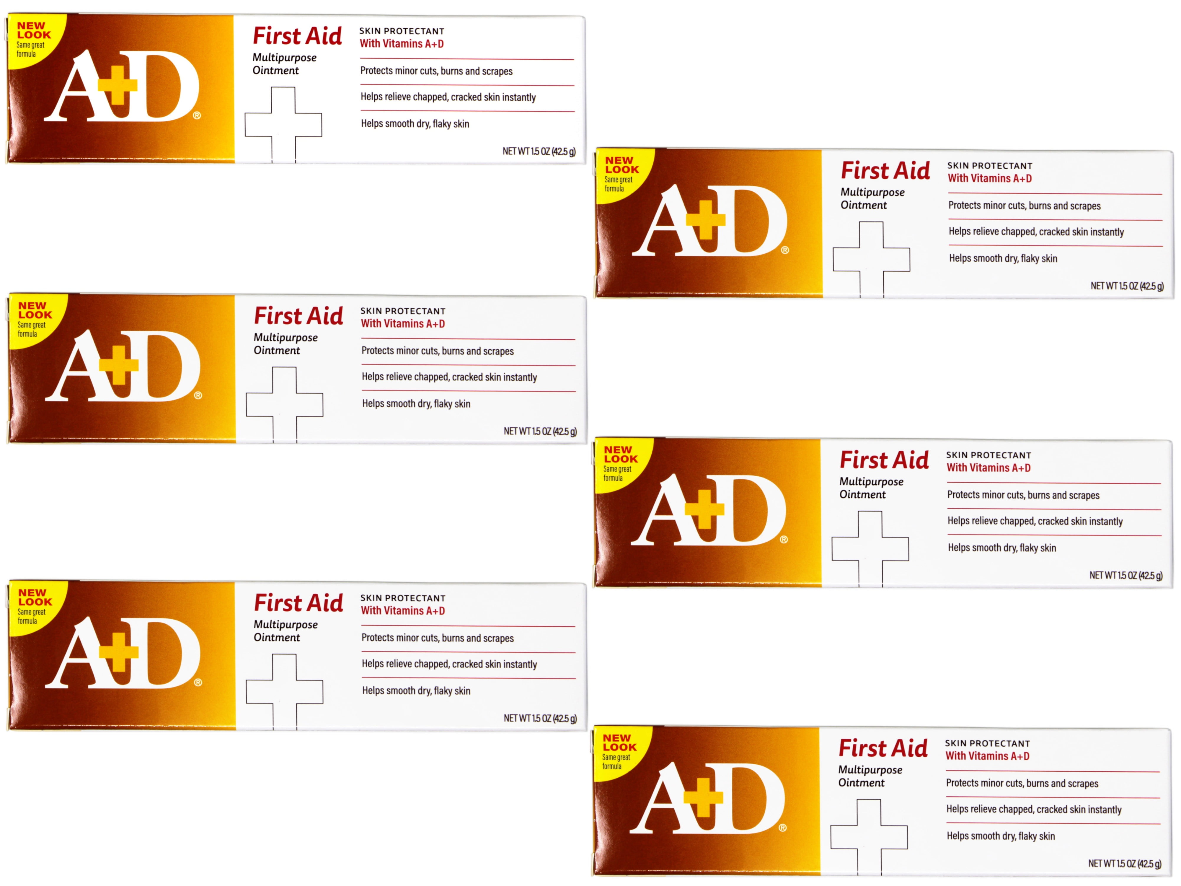 6 Pack - A+D First Aid Healing Ointment, Moisturizing Skin Protectant ...