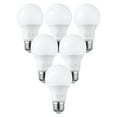 6 Pack A19 LED Light Bulbs 60W Equivalent, UL Listed, Dimmable, 5000K ...