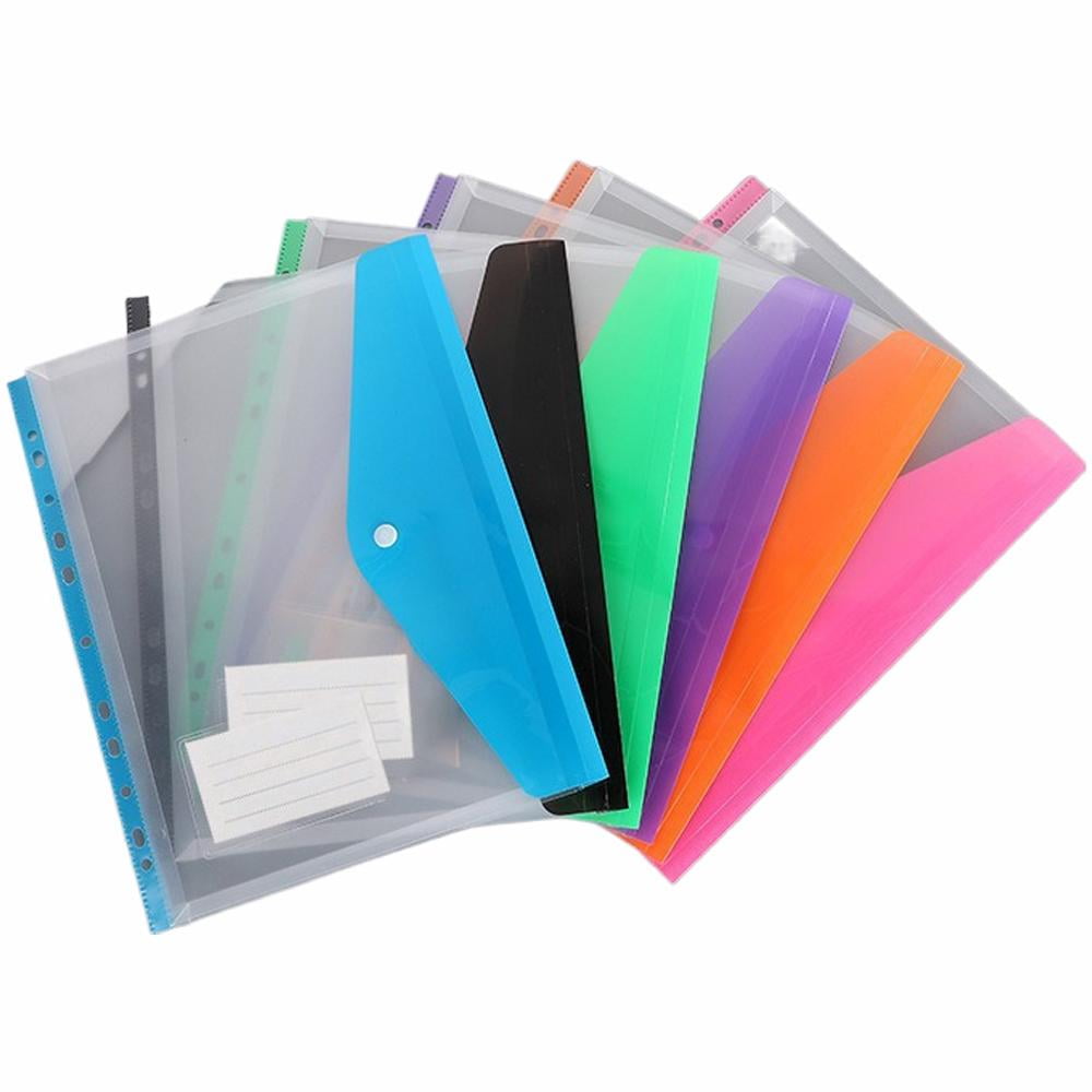 6-Pack A4 Horizontal Insertion 11-Pocket Expanding Folders | Multicolor ...