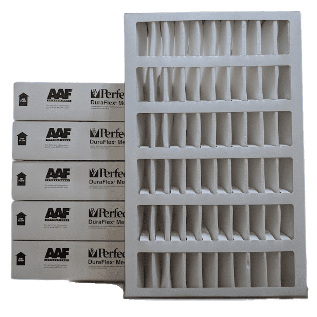 6 Pack AAF Flanders 179-480-600 16x25x4 SC M8 (MERV 8) PerfectPleat Air ...