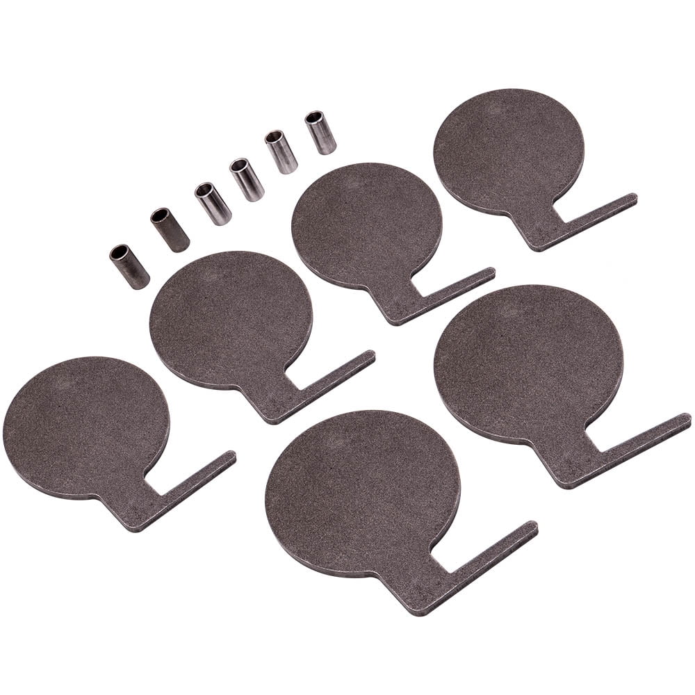 6-Pack AR500 Steel Shooting Targets - 6 x 3/8 Dueling Tree Plates for ...