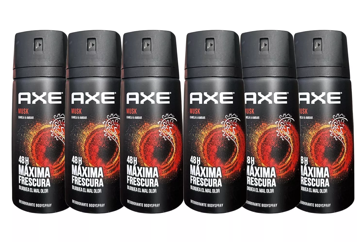 6 Pack AXE Musk 48-Hour Fresh Deodorant Body Spray Fragrance for Men ...