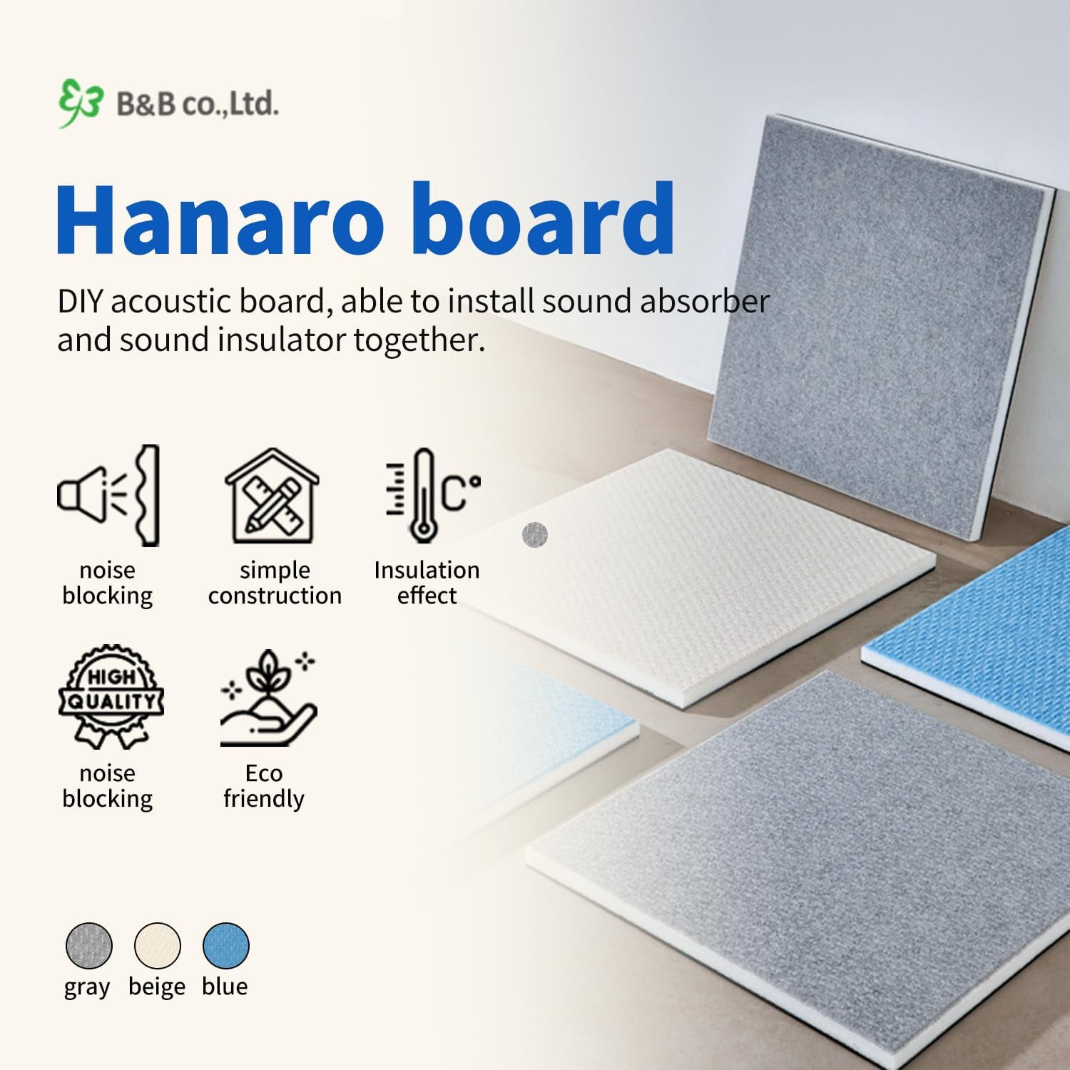 6 Pack Acoustic Panels -adhesive, 19."X19." X1.2" Soundproof Wall ...