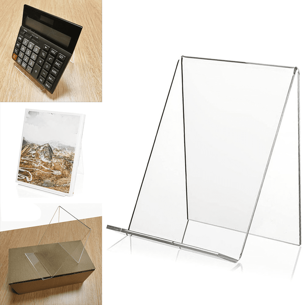 6 Pack Acrylic Book Stand, Clear Easel Stand for Display, Book Display ...