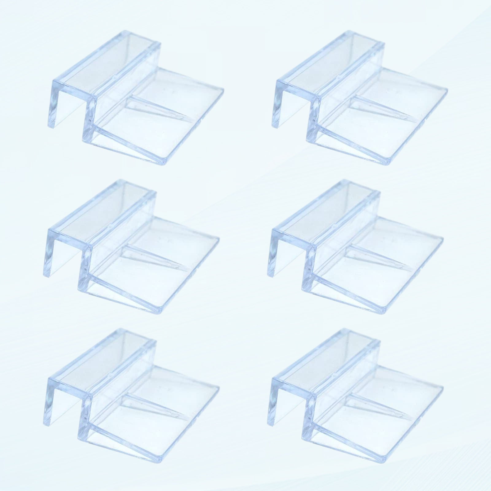 6-Pack Acrylic Clear Fish Tank Glass Lid Clip Glass Lid Support ...