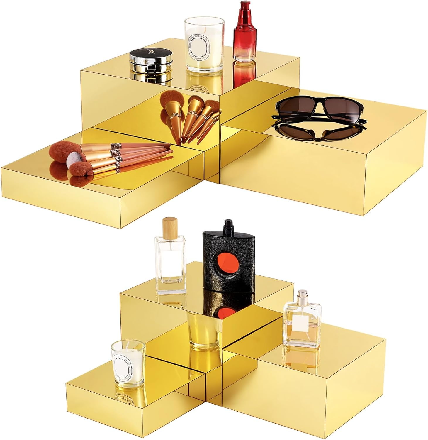 6 Pack Acrylic Display Boxes Cube Riser, Food Display Stands for Party ...