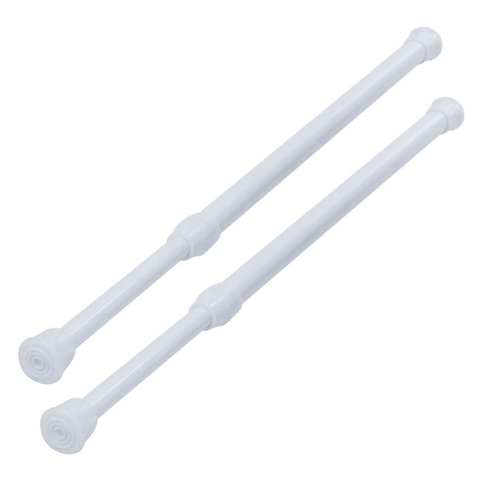 6 Pack Adjustable Small Tension Rod 11.8 inch to 19.7 inch, White ...