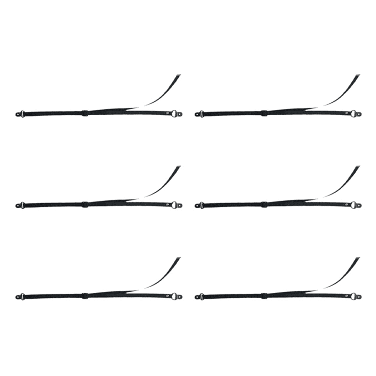 6 Pack Adjustable TV Straps, No-Drill Adhesive Anti-Tip Furniture ...