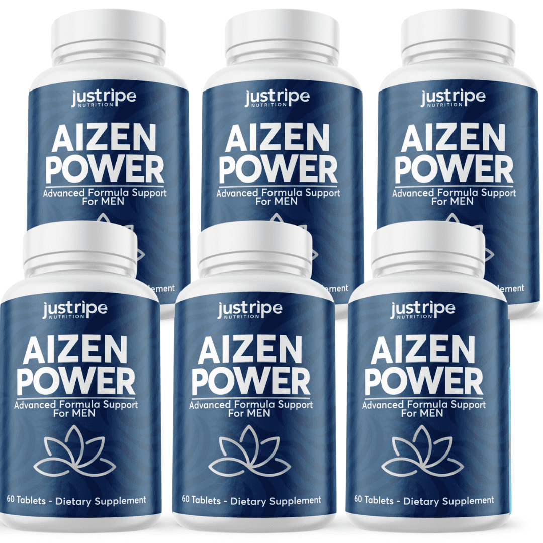 6 Pack Aizen Power Male Supplement for Drive & Energy 60ct - Walmart ...