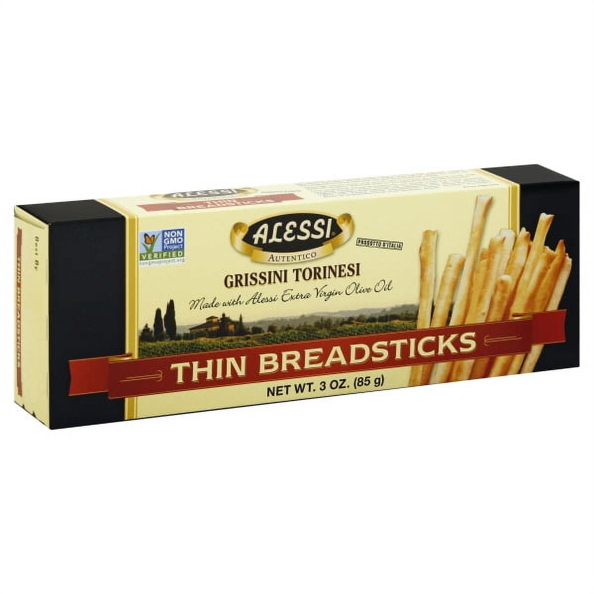 (6 Pack)Alessi - Breadsticks - Thin, 3 oz. - Walmart.com