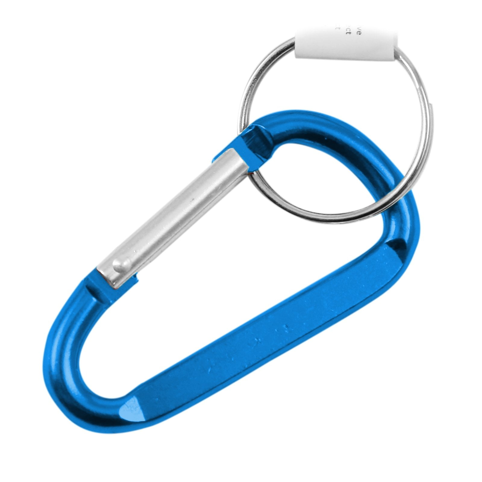 (6 Pack) Aluminum Multi-Color Carabiner Spring Clip Keychain Blue ...