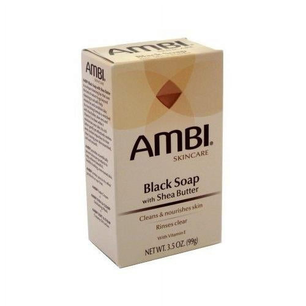 6 Pack Ambi Cleansing Bar Soap Black With Shea Butter 3.5oz each ...
