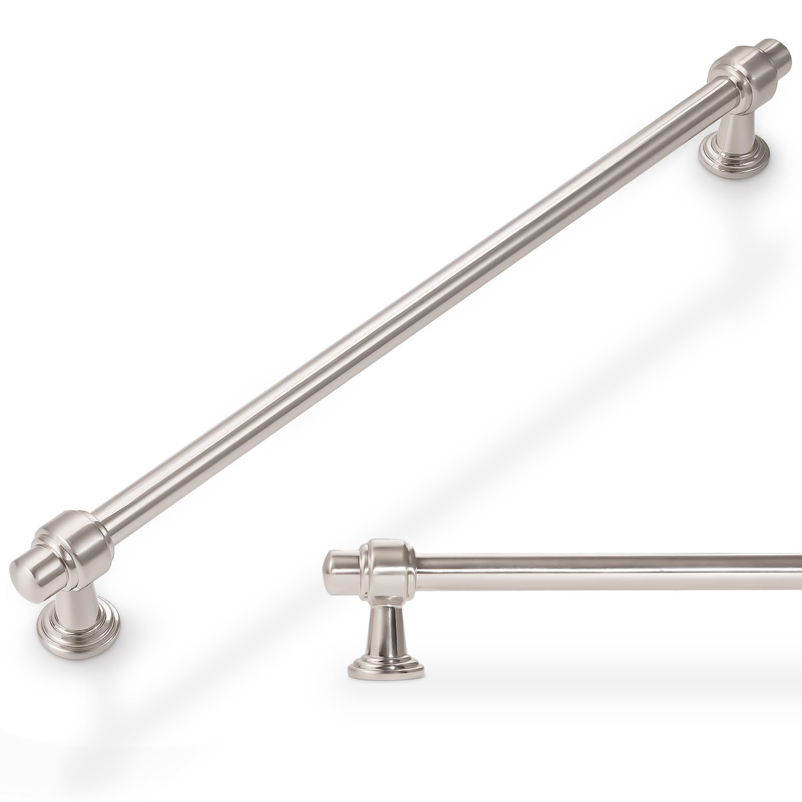 6 Pack Antique Brass Cabinet Pulls 5 Inch Hole Centers Kitchen Cabinet ...