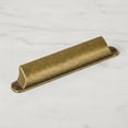 6 Pack Antique Brass Cup Pulls for Cabinets and Drawers, Vintage Brass ...