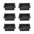 6 Pack Antique Purple Plastic Flower Pots With Drainage Holes For ...