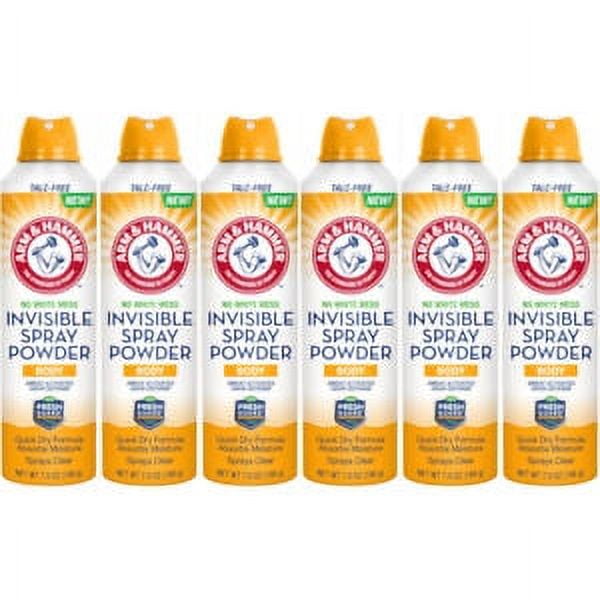 6 Pack Arm & Hammer No White Mess Invisible Spray Powder 7 Ounces Each ...