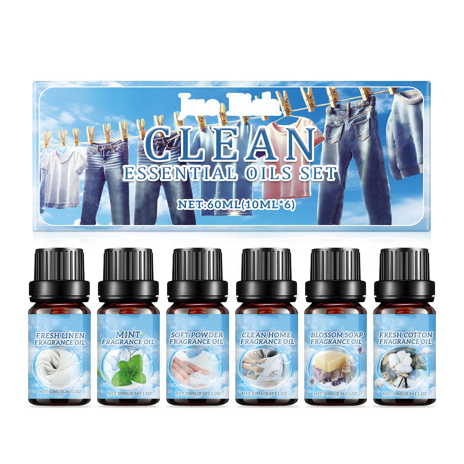 6-Pack Aromatherapy Essential Oils 10ml Essential Oil Set for ...