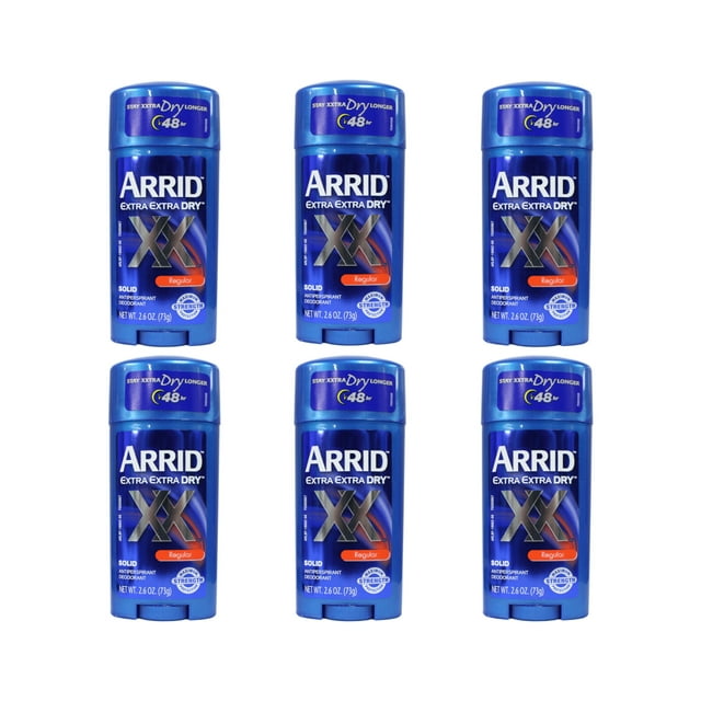 6 Pack - Arrid XX Regular Scent Extra Extra Dry Solid Anti-Perspirant ...