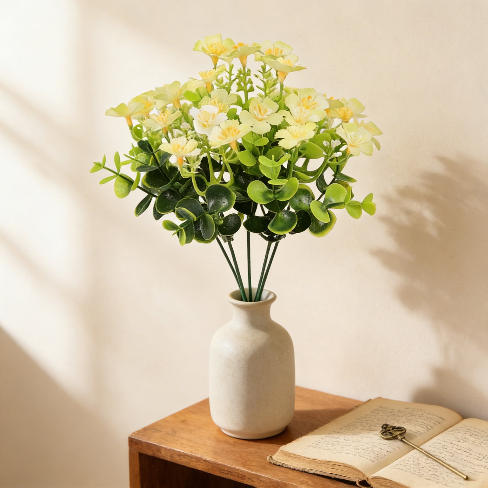 6 Pack - Artificial Flowers - Plastic Petals Floral Accessories ...