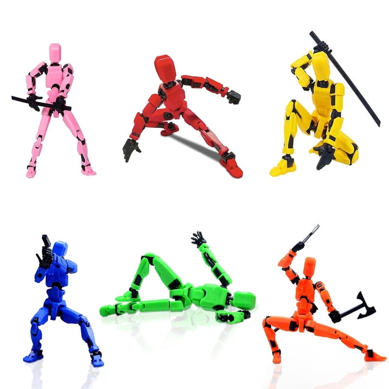 (6 Pack Assembly Completed ) Action Figure Set - Multi-Jointed, DIY ...