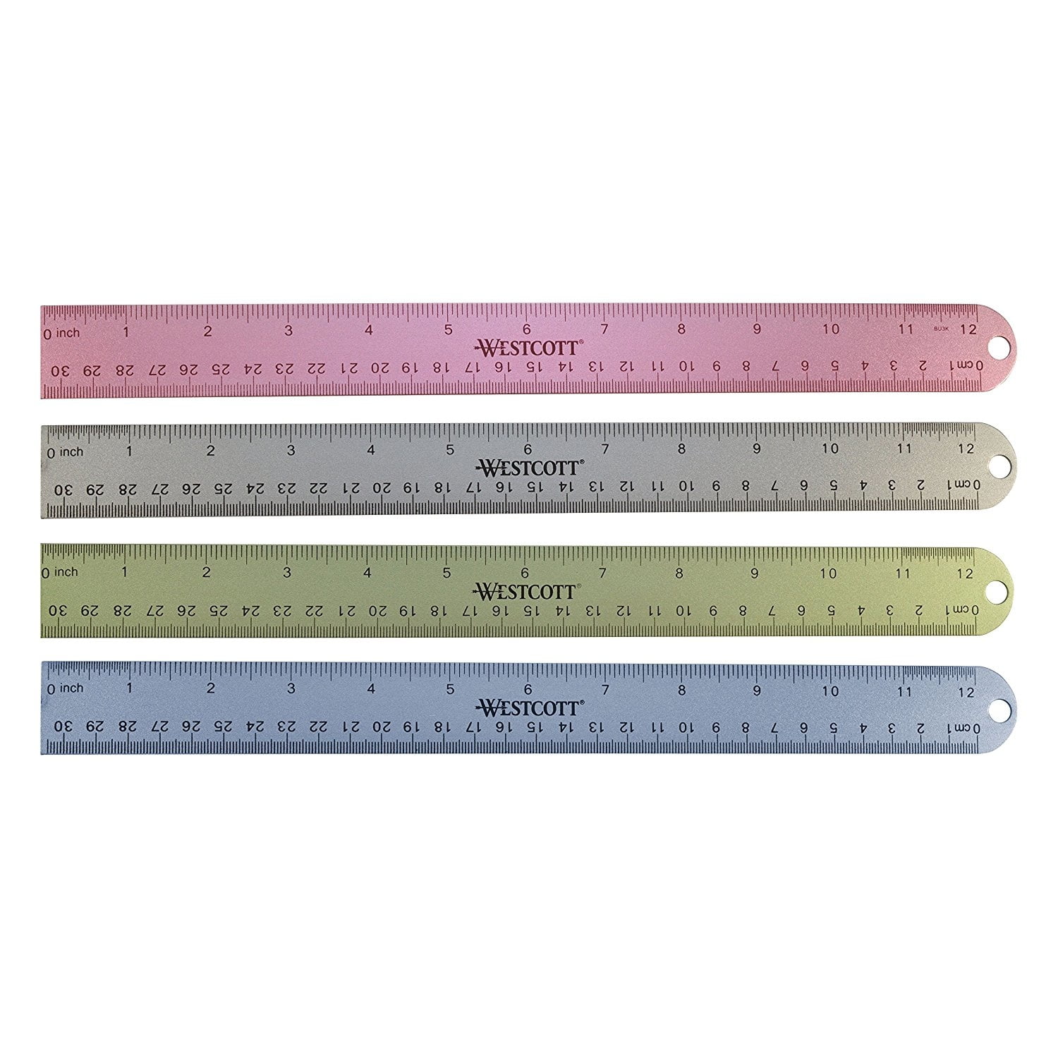 6 Pack: Assorted Westcott® Aluminum Tearing Ruler - Walmart.com