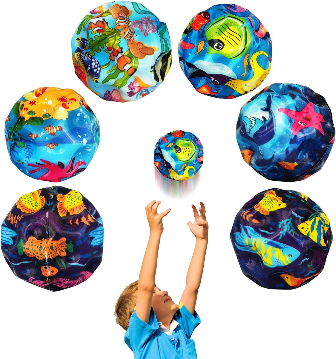 6 Pack Astro Jump Ball, Multicolored Spaceballs, Mini Bounce Ball ...